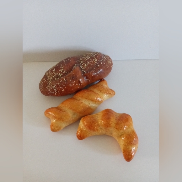Accents | Artificial Bread Lot Buns Roll Crescent Pastry Fake Food ...